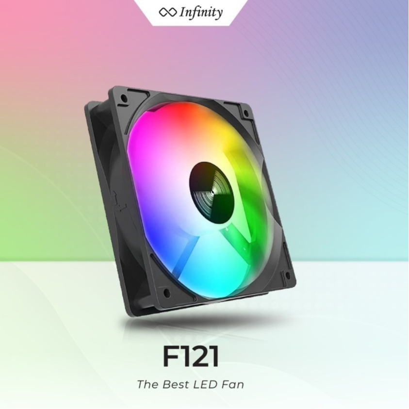 Jual Fan PC Casing 12cmx12cm 12V Infinity F121 Rainbow RGB | Shopee ...