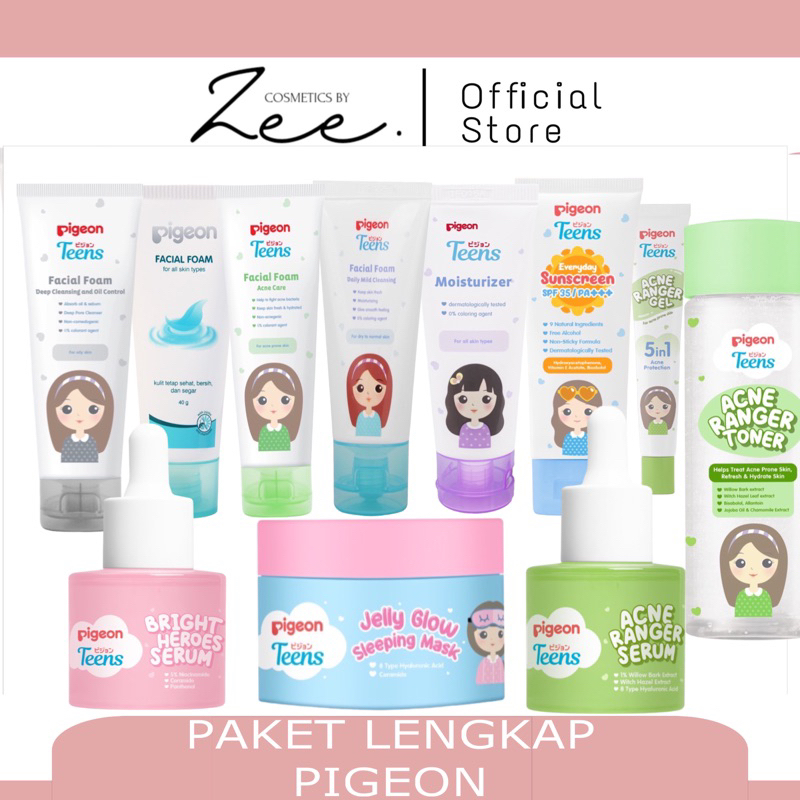 Jual Pigeon Teens SERIES | Paket Skincare Remaja Pigeon Teens |Facial ...