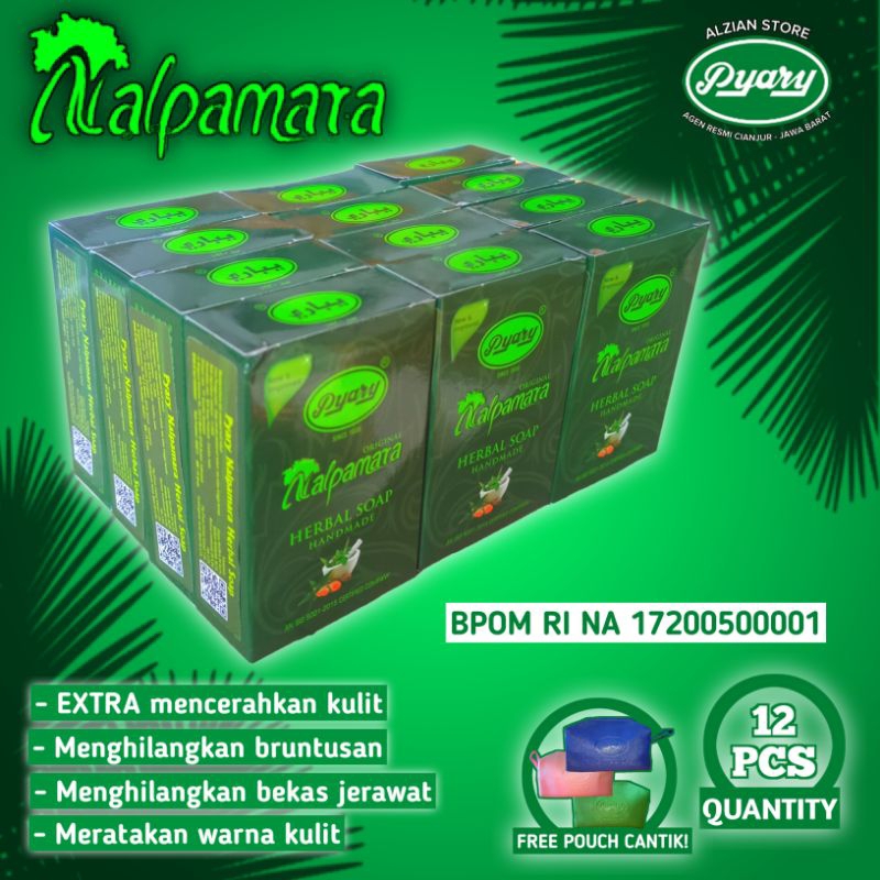 Jual Sabun NALPAMARA (12Pcs) Original 100% BPOM RI NA17200500001 75gr ...