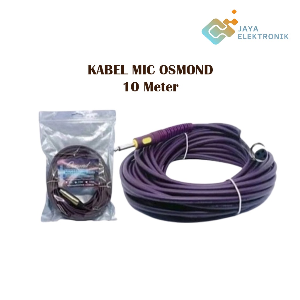 Jual Kabel Mic Audio OSMOND Jack XLR female to Akai Toa Mono 10 meter ...
