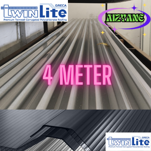 Jual ATAP KANOPI GENTENG TWINLITE GRECA ORI 4 METER POLTCARBONATE PVC ...