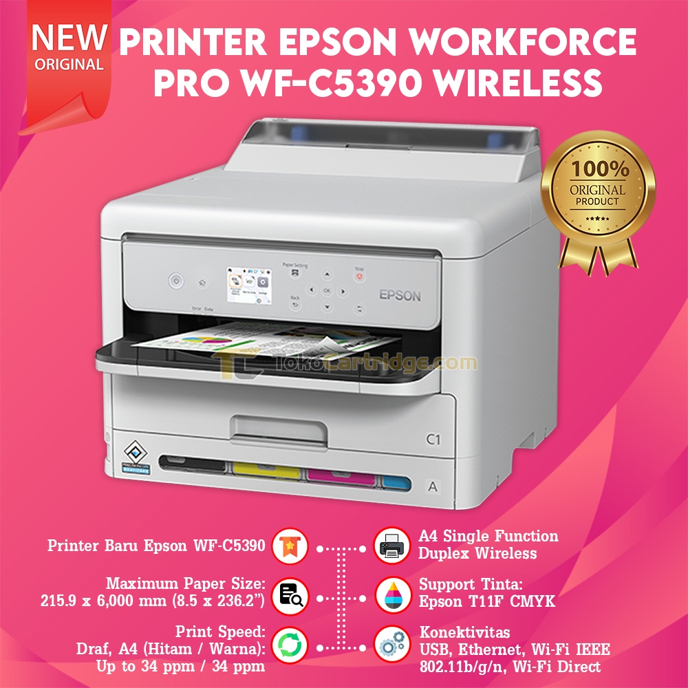 Jual Printer Epson WorkForce Pro WF-C52390 Wi-Fi Duplex Inkjet WF C5390 ...
