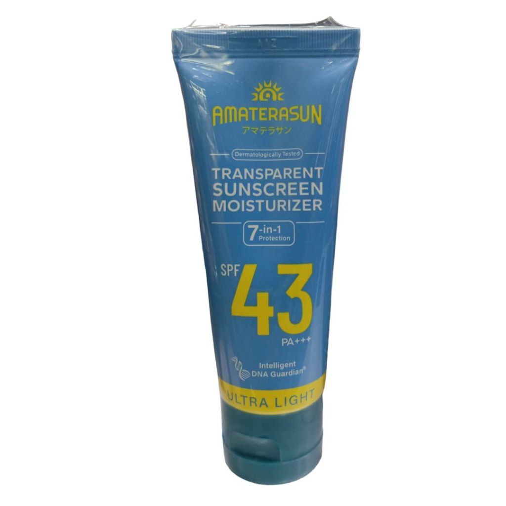 Jual AMATERASUN Transparent Sunscreen Moisturizer SPF 43 PA+++ 50 GR ...