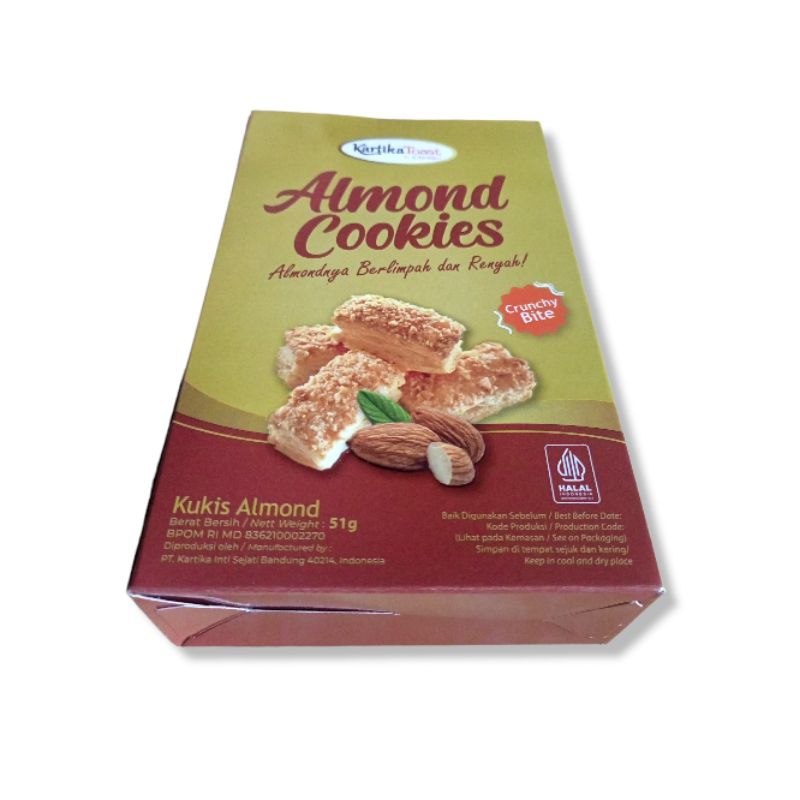 Jual Kartika Toast Almond Cookies 51g | Shopee Indonesia