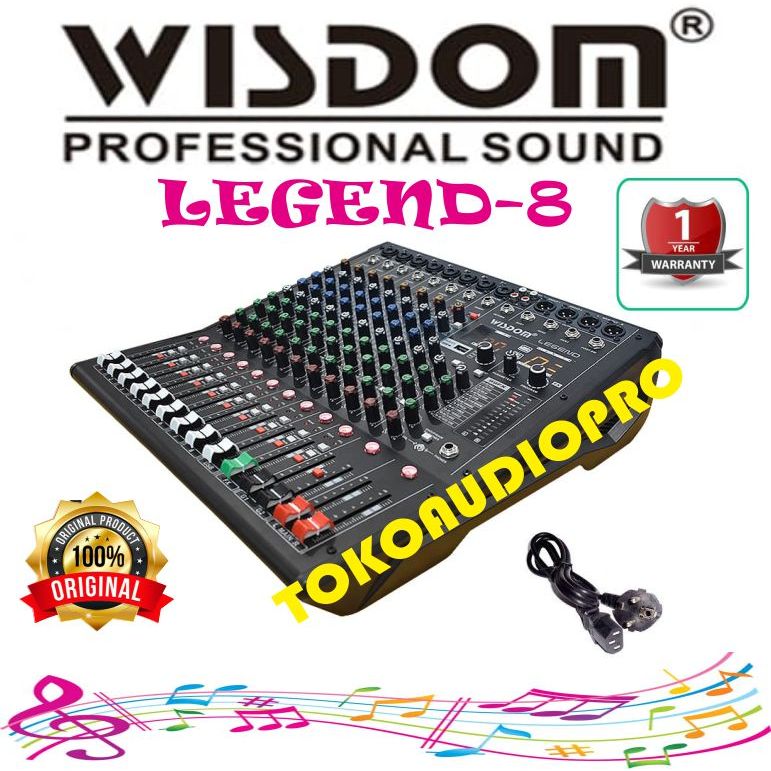 Jual Mixer Wisdom Legend 8 8-Channel Mixer Wisdom with Efek Wisdom Legend8 | Shopee Indonesia