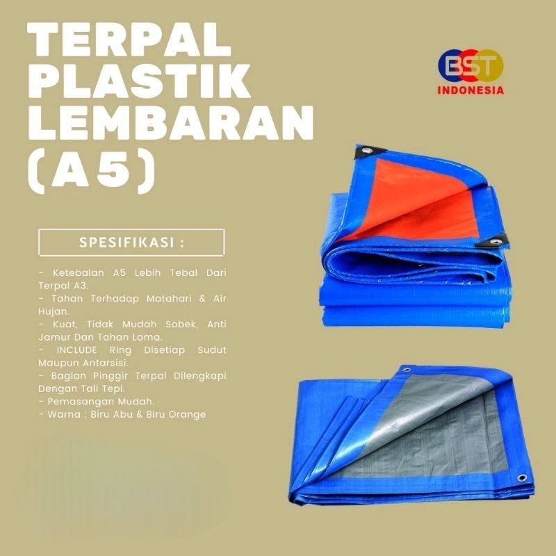 Jual TERPAL PLASTIK A3 A5 LEMBARAN UKURAN 2x3 2x4 2x5 2x6 3x4 4x6 BESAR ...