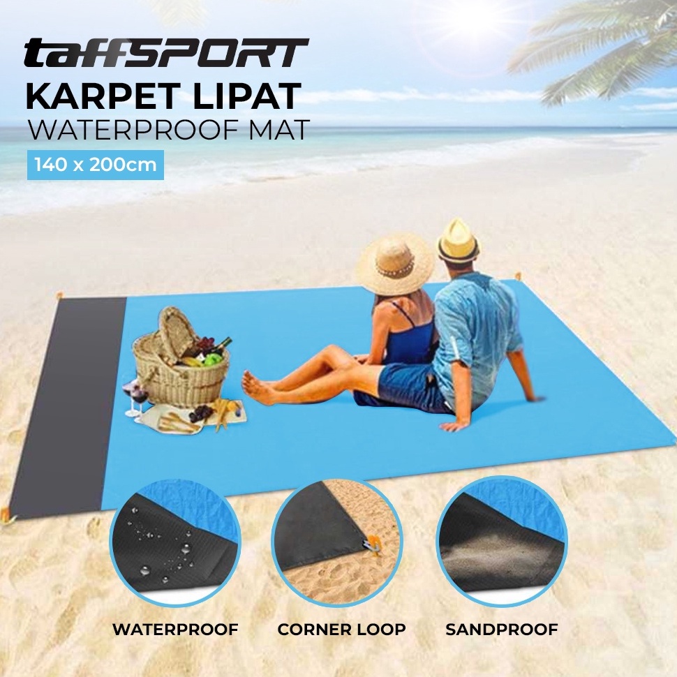 Jual ART E94A Taffsport karpet lipat camping piknik waterproof mat 14 x ...