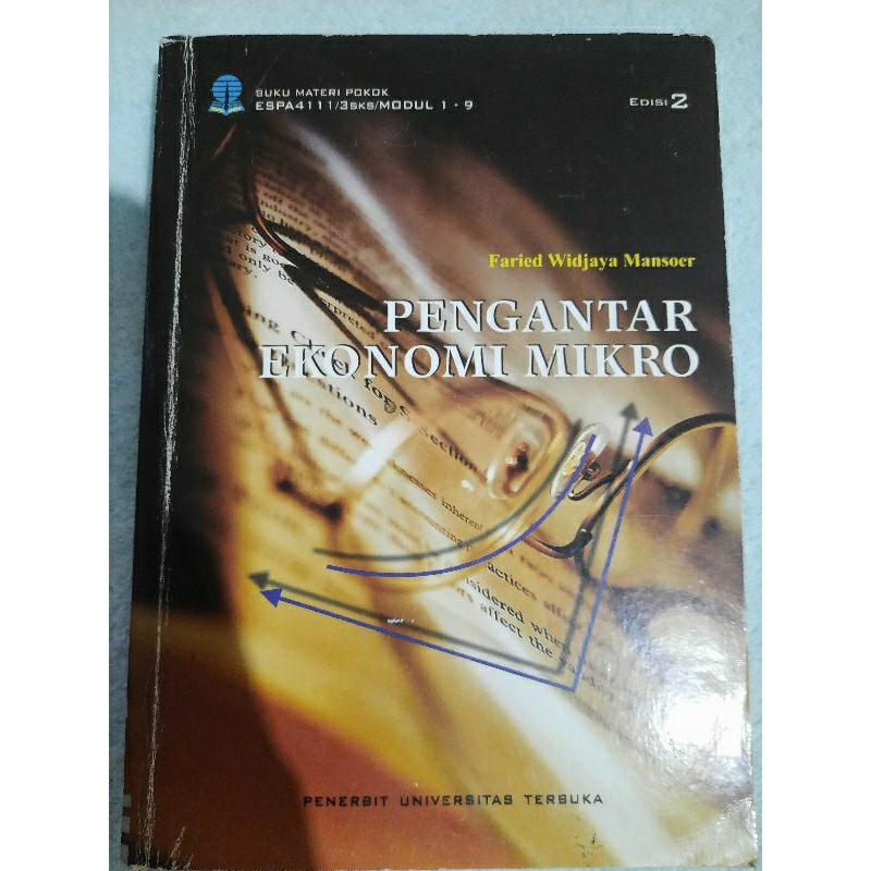 Jual Bahan Ajar /Modul UT second matakuliah Pengantar Ekonomi Mikro ESPA4111 edisi 2 | Shopee ...