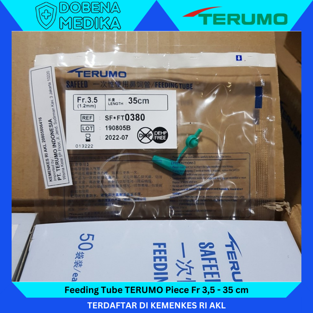 Jual Terumo NGT Latex Selang Makan Bayi Feeding Tube Fr 3,5 5 8 x 40 100 cm | Shopee Indonesia