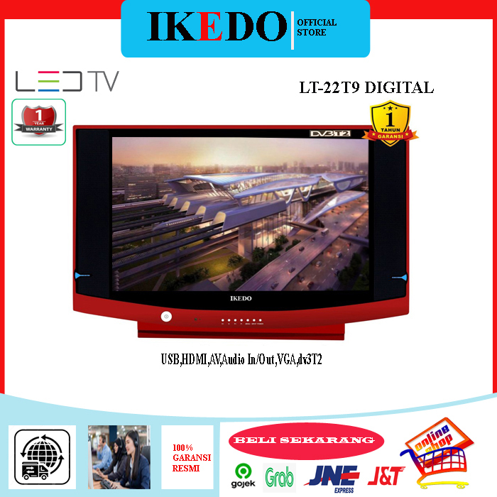 Jual IKEDO TV LED Digital 22 inch TV Tabung (LT-22T9-D) | Shopee Indonesia