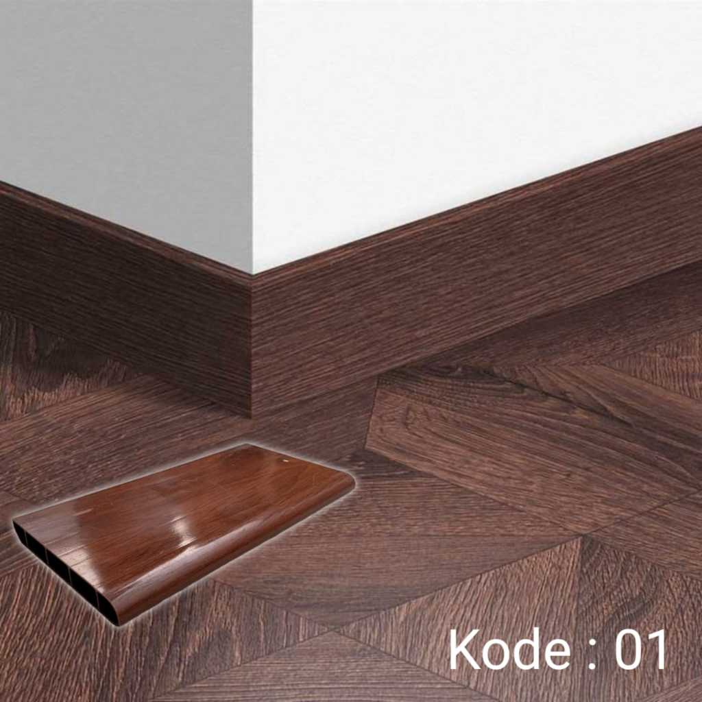 Jual LIST PVC/PLINT LIST PLANK/SKIRTING LIST LANTAI KAYU LANTAI VINYL 2.4 meter | Shopee Indonesia