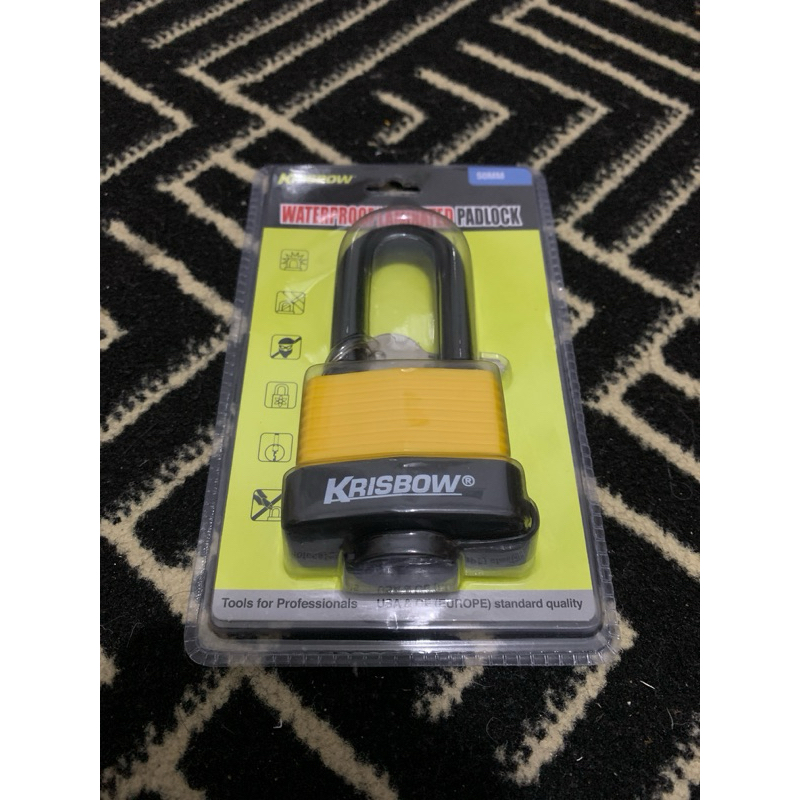 Jual Waterproof Laminated Padlock 50mm Krisbow / Gembok Anti Air ...