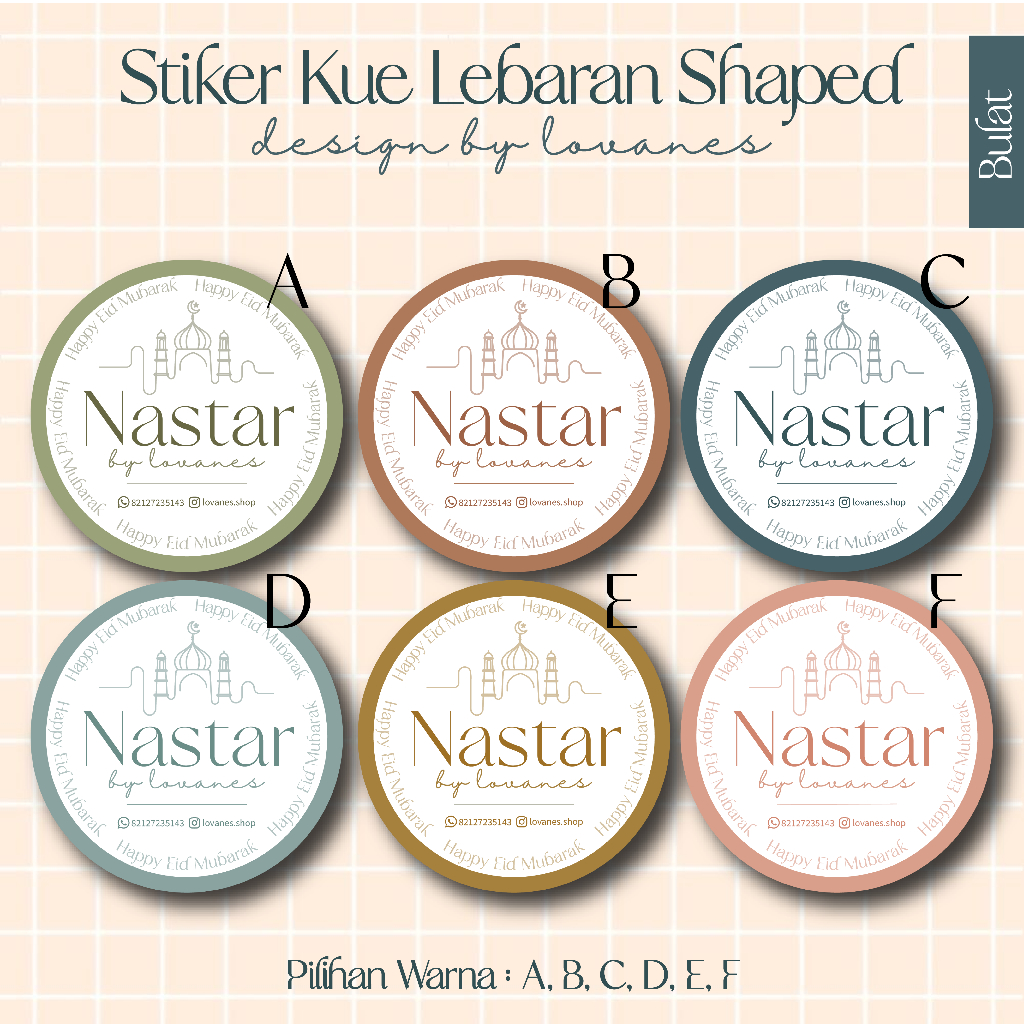 Jual STIKER KUE LEBARAN SHAPED / LABEL KEMASAN TOPLES KUE / STIKER KUE ...