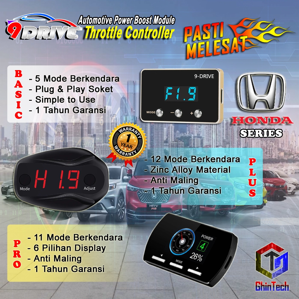 Jual 9 DRIVE 12 DRIVE HONDA SERIES THROTTLE CONTROLLER PIGGYBACK MOBIL HONDA REMAP ECU BRIO ...