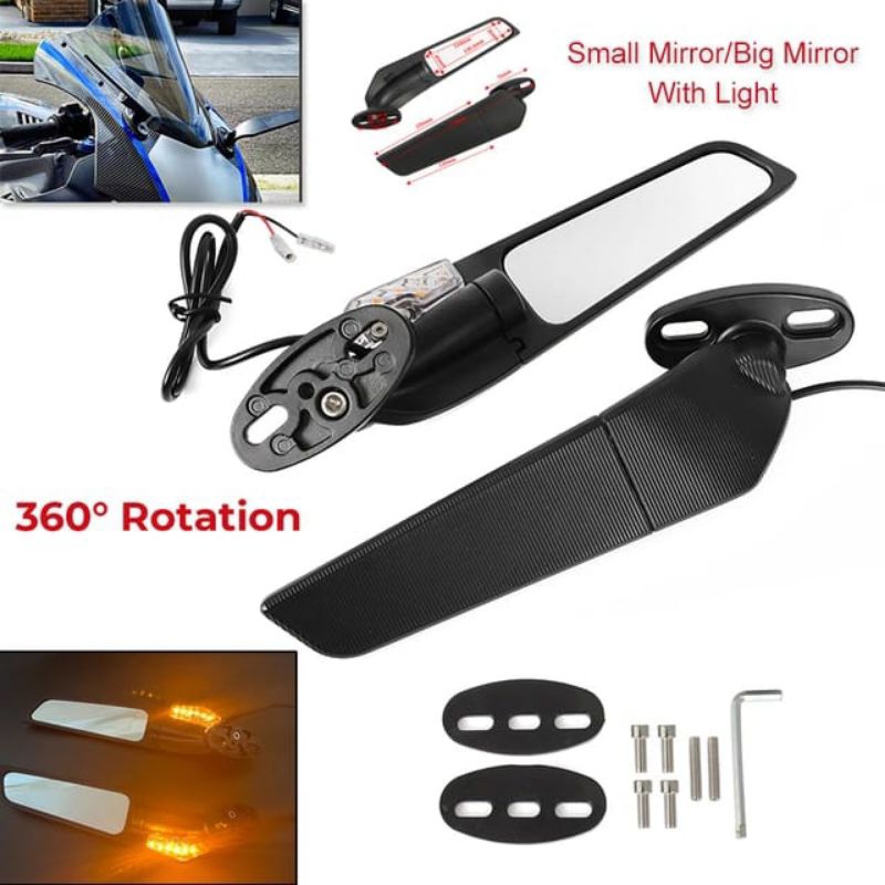 Jual (Garansi)Spion Winglet Lampu Spion winglet Stealth Plus Lampu Sein ...