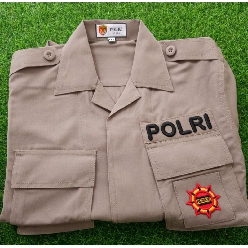 Jual Seragam PDL Tactical Coklat Brimob/Seragam Coklat Tactical 2024 ...