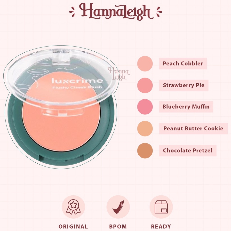 Jual Limited Edition LUXCRIME Flushy Cheek Blush Strawberry Blueberry ...