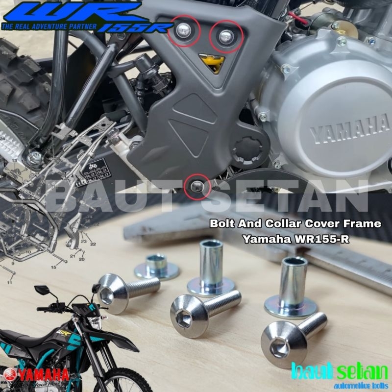 Jual Baut Set Cover Frame Yamaha WR155 | Shopee Indonesia
