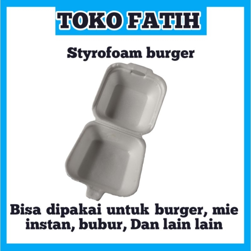 Jual Styrofoam kecil untuk burger, bubur, camilan, seblak, mie goreng ...