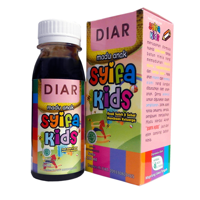 Jual SYIFA KIDS DIAR Madu Obat Diare Anak Sakit Perut Kembung Anak 100 ...