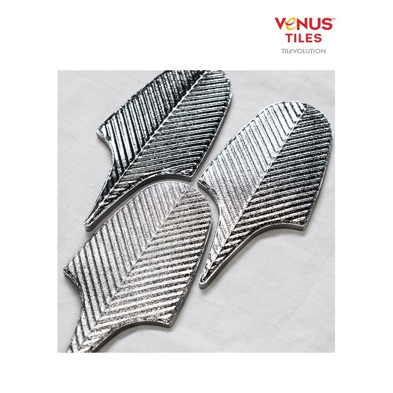 Jual Keramik Interior Venus Avant Garde Silver Leaf Petal | Shopee ...