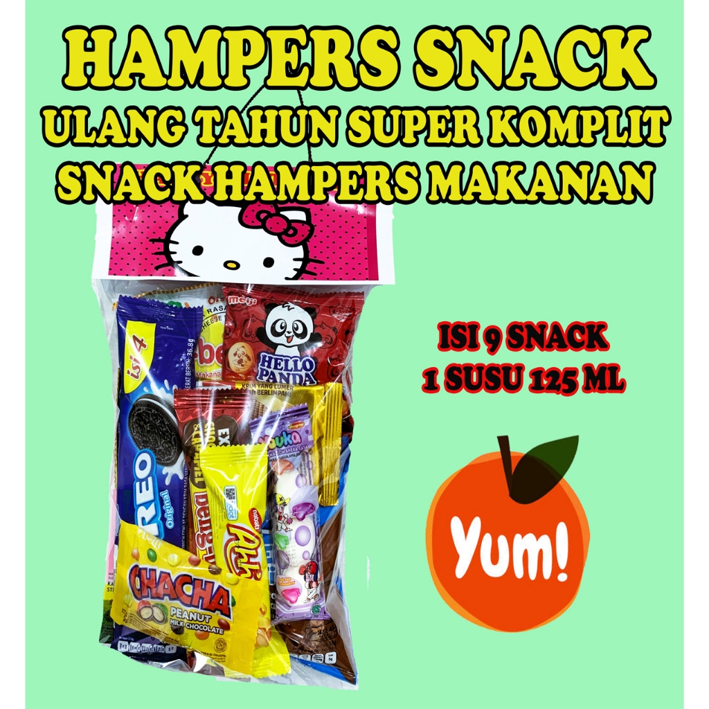 Jual Hampers Snack Ulang Tahun Super Komplit / Snack Hampers Makanan ...