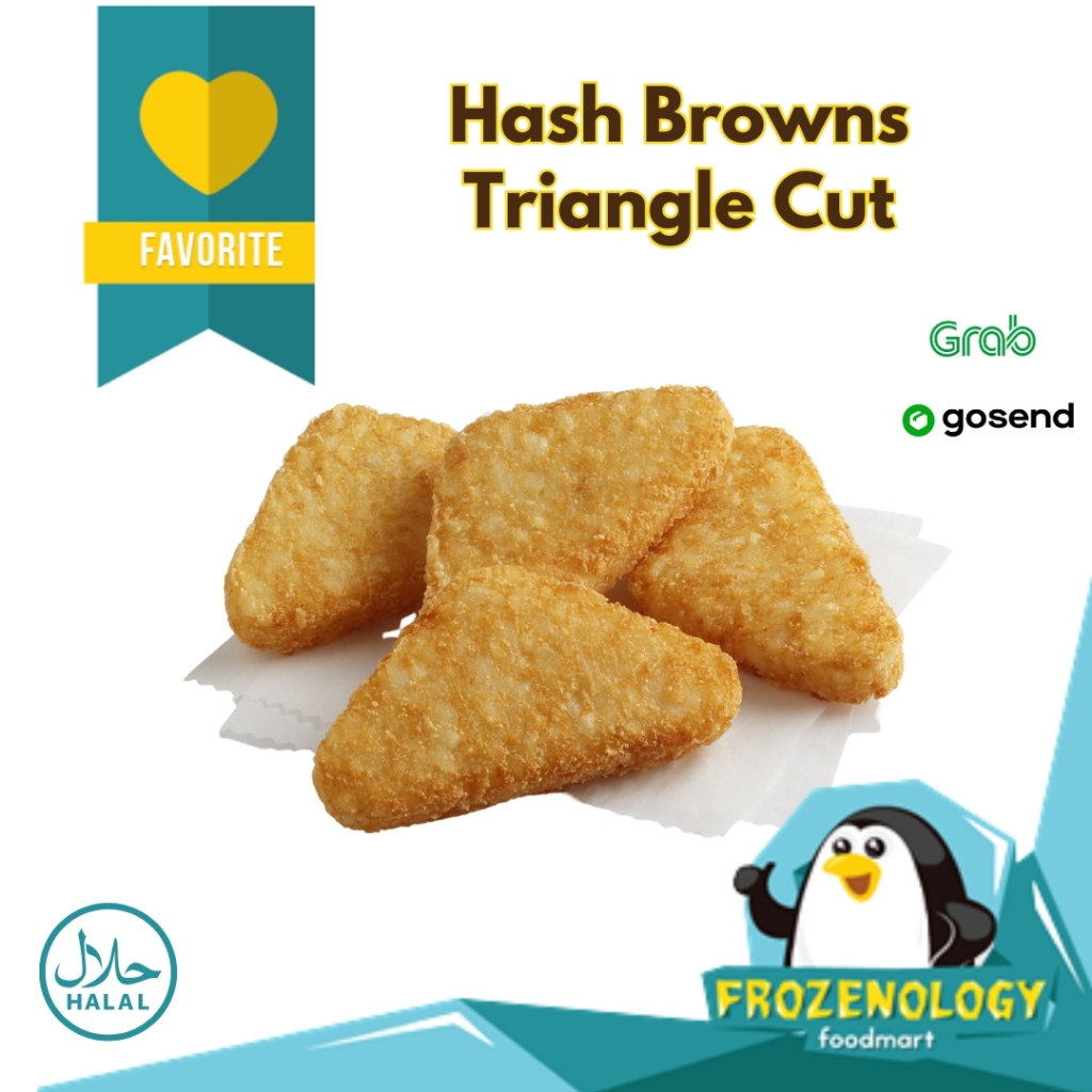 Jual Potato Hash Browns Triangle Cut Belgian Crunchy French Fries ...