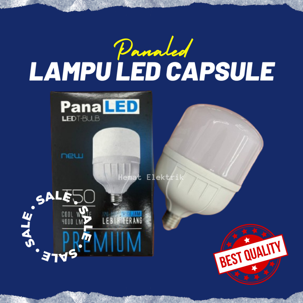 Jual Lampu LED Putih 50 Watt Panaled Premium 50W Terang Murah Ekonomis SNI | Shopee Indonesia