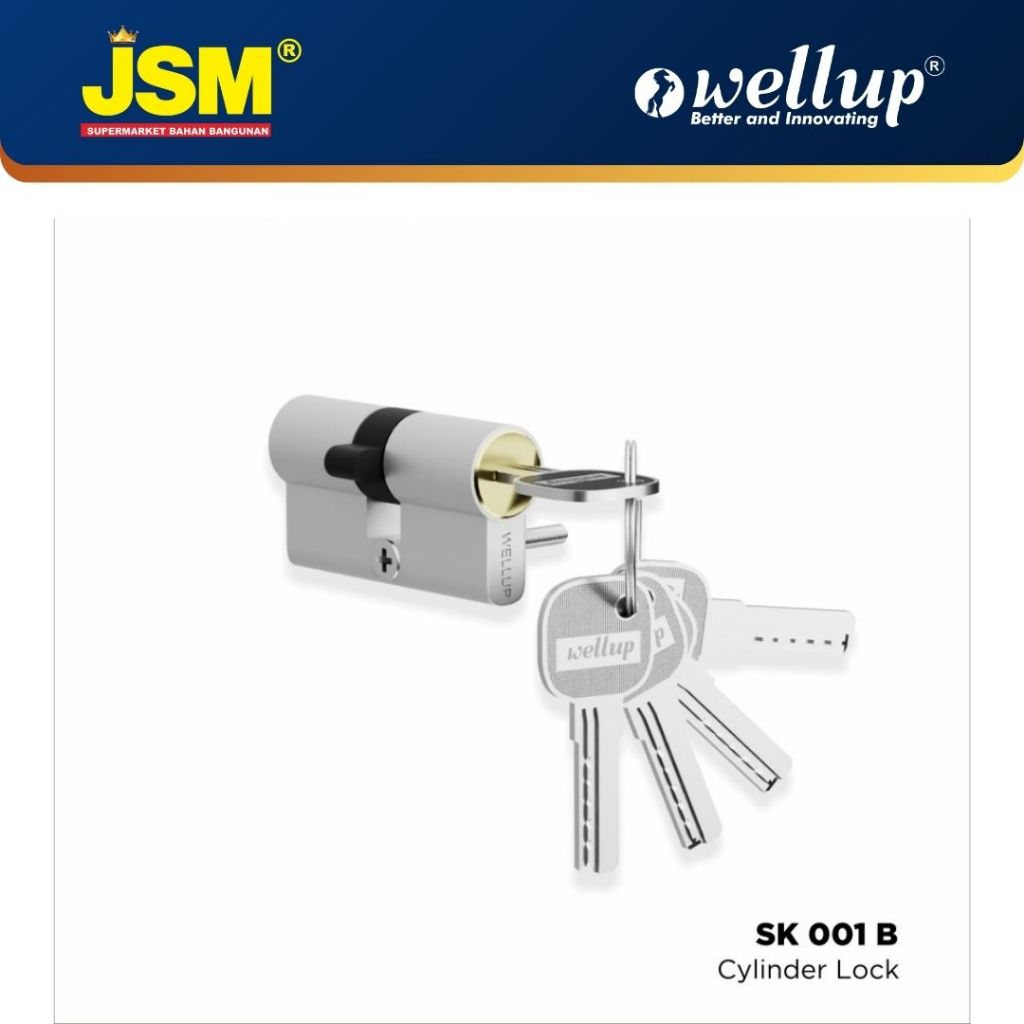 Jual Wellup Silinder Cylinder Kunci Pintu Rumah Komputer Besar Kecil ...