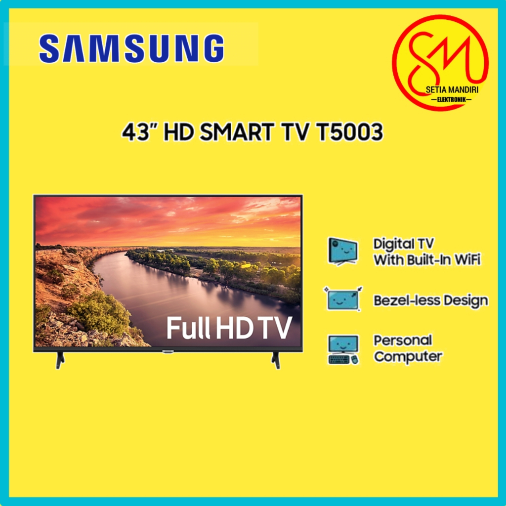 Jual SAMSUNG 43T5003 Full HD Digital LED TV 43 Inch T5003 | Shopee Indonesia
