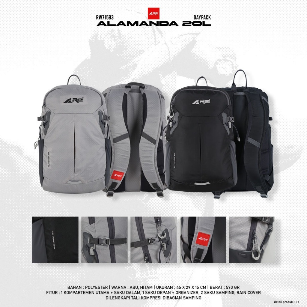 Jual Tas / Ransel / Daypack Alamanda 20L Arei Outdoorgear | Shopee Indonesia