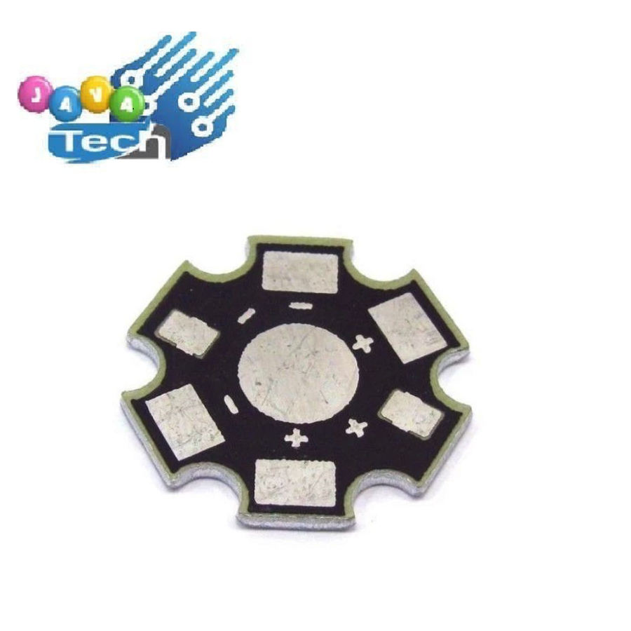 Jual HeatSink PCB Star Aluminium Plat Pendingin LED 1W 3W 5W 20mm ...