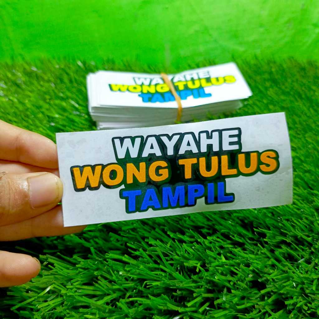 Jual stiker motor wayaeh wong tulus tampil stiker kata kata viral ...