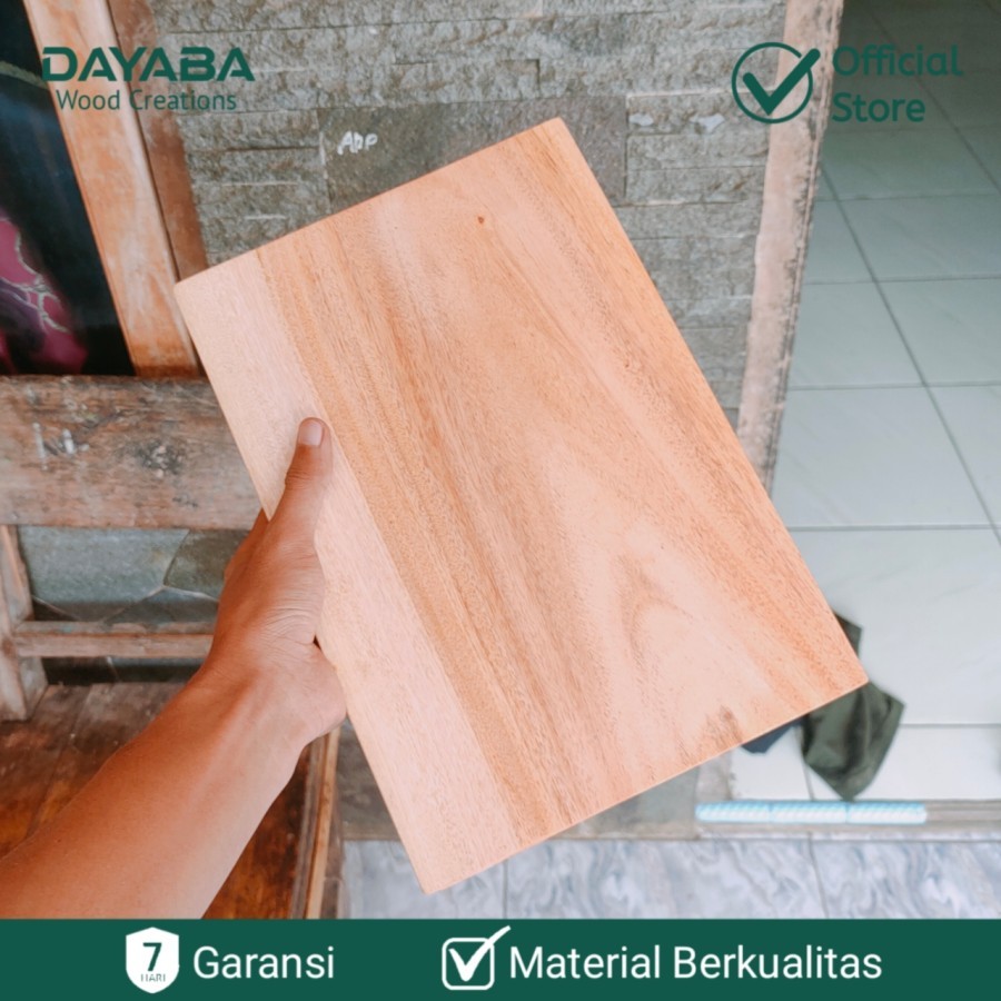 Jual Papan Kayu Polos Serbaguna 30x21 CM Natural /Alas Piring & Daftar ...