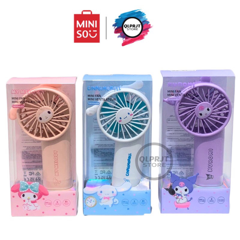 Jual KIPAS PORTABLE - MINISO MINI FAN CUTE ANIMAL DESIGN | Shopee Indonesia