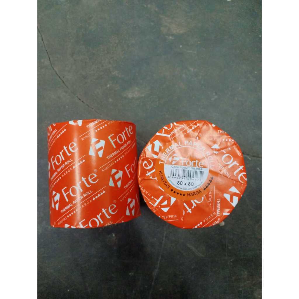 Jual 1 ROLL KERTAS TERMAL 80 x 80 / PAPER ROLL FORTE / KERTAS KASIR ...