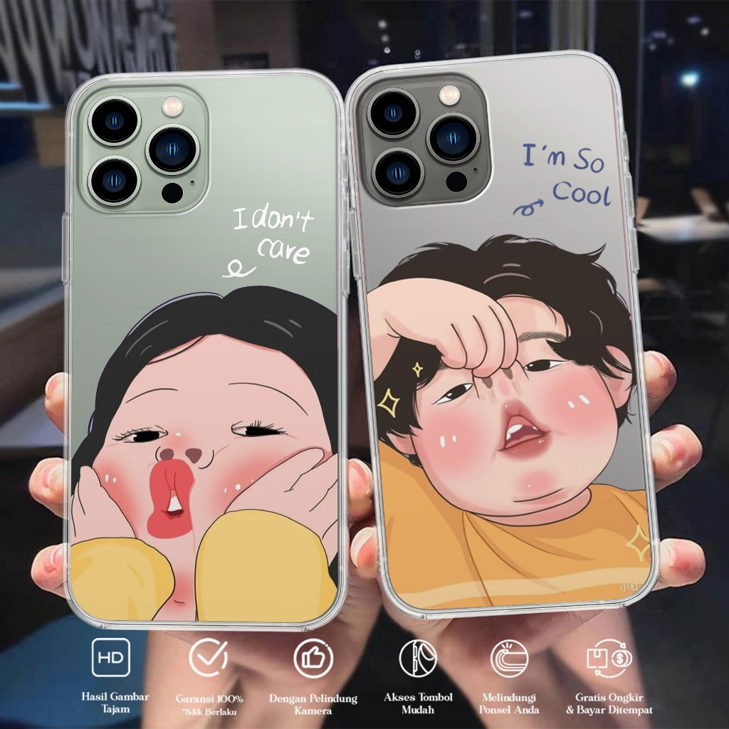 Jual Case Motif COUPLE LUCU IPHONE IP 6 IP 7 IP 8 IP 11 IP 13 IP 12 IP ...