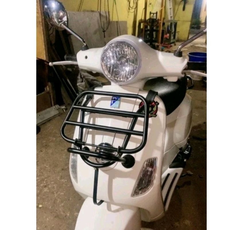 Jual Front rack/ Frontrack untuk vespa LX LXV dan aksesoris vespa ...