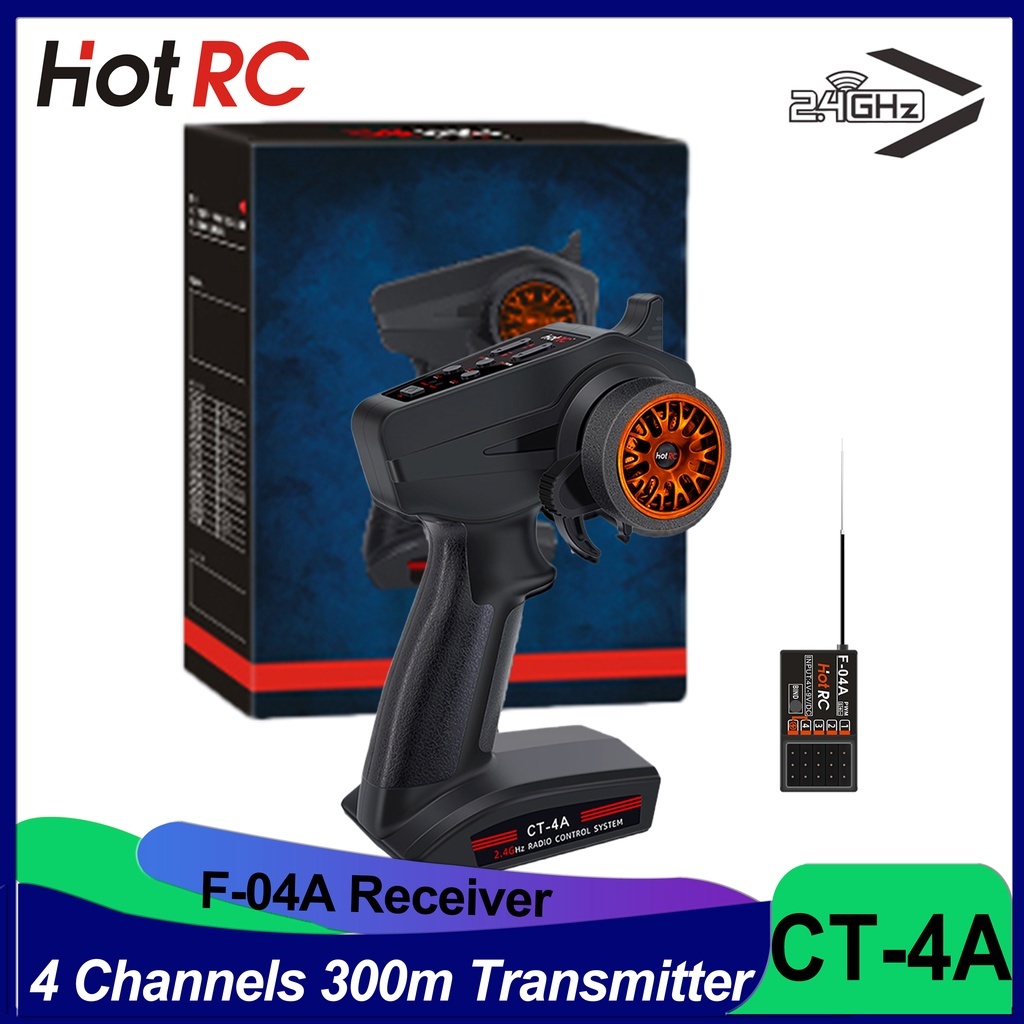 Jual Remote HOTRC CT4A 4CH Propo Receiver F04A | Shopee Indonesia