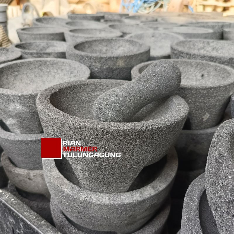 Jual Alat Penumbuk Deplok Lumpang & Alung batu andesit alam | Shopee ...