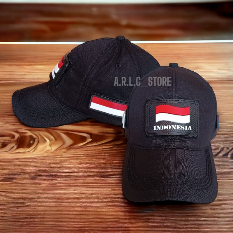 Jual topi bdu tactical bendera merah putih indonesia berkibar baseball ...