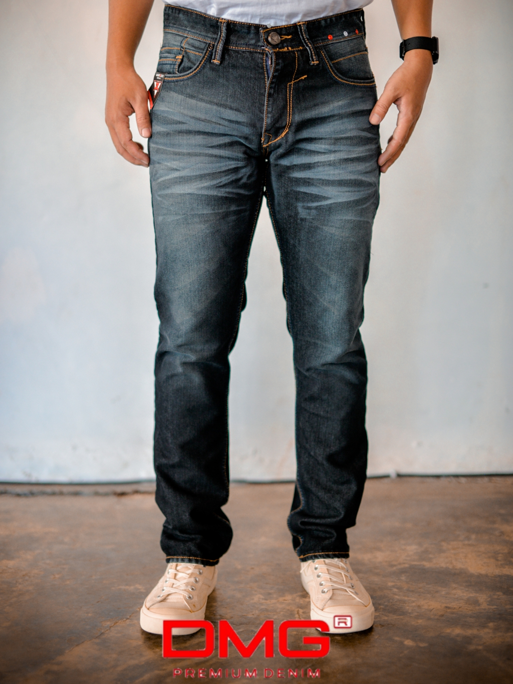 Jual VARIZCO-CELANA PANJANG JEANS PRIA CRINCLE WISHKER PREMIUM REGULER ...