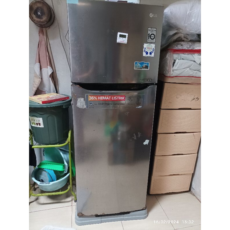 Jual Kulkas LG second, Kulkas LG 2 pintu second, kulkas LG inverter ...