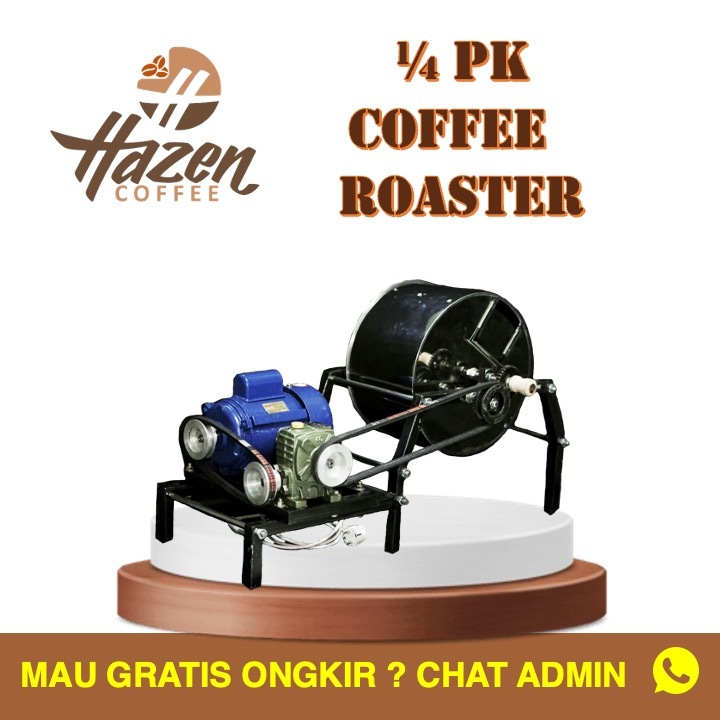 Jual Coffee Roaster Sangrai Kopi & Kacang Penggerak Dinamo Listrik 1/4PK (300Watt) 3Kg & 5Kg ...