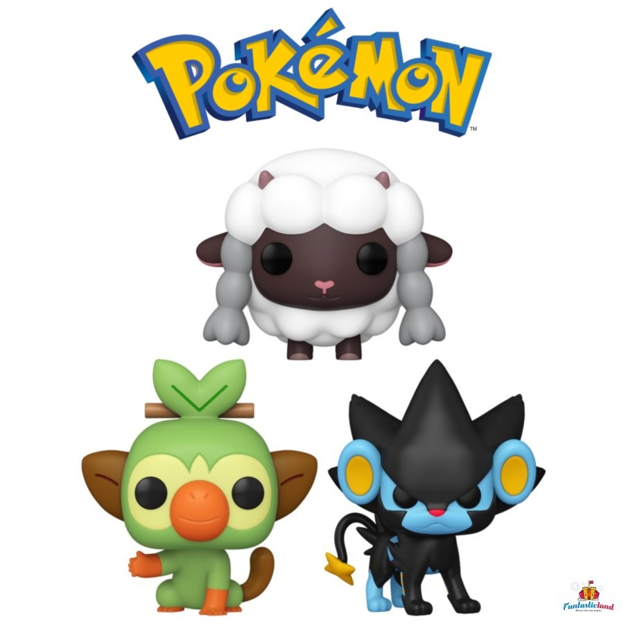 Jual Funko Pop! Set Promotion Pokemon (Luxray, Grookey, Wooloo) - (3 Items) | Shopee Indonesia