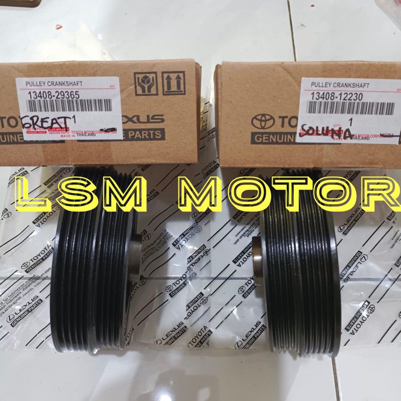Jual pully pulley kruk as crank shaft corollo great soluna - corolla ...