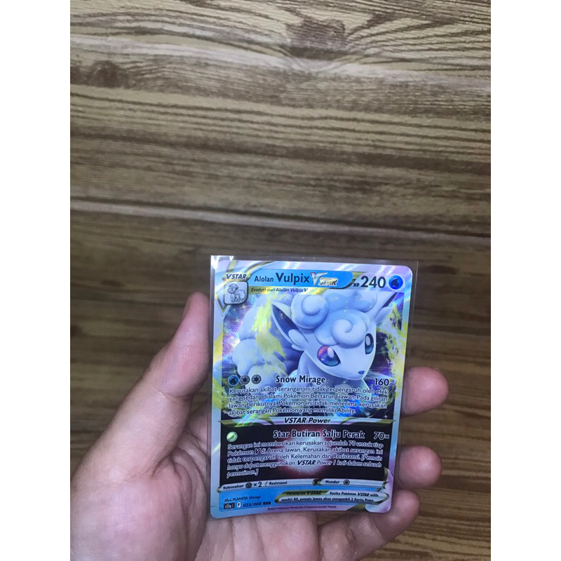 Jual Kartu TCG Pokemon Alolan Vulpix Vstar | Shopee Indonesia
