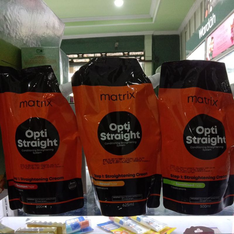 Jual Matrix Opti Straight 500ml Step 1 & Step 2, Obat Pelurus Rambut ...