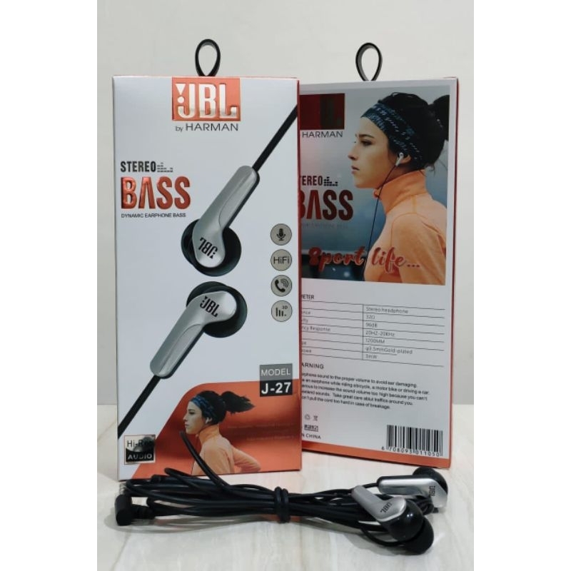 Jual 911 - HF Headset Pure Bass JBL J27 | Shopee Indonesia