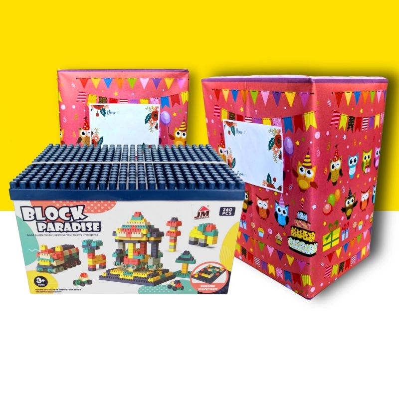 Jual [READY FREE bungkus kado] Mainan Edukasi Balok Bricks Variasi 120 ...